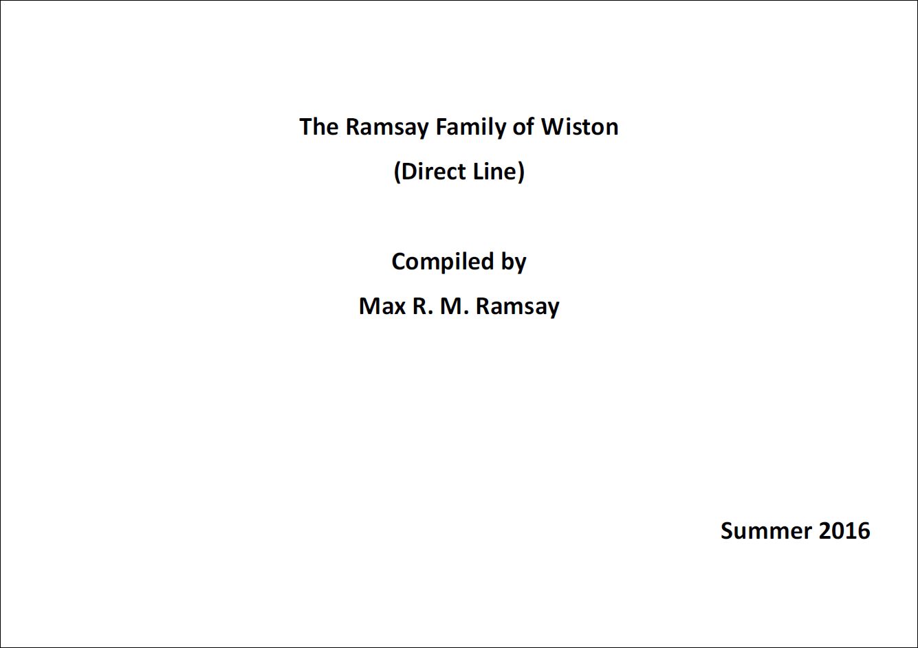 Ramsay Family Tree